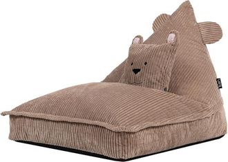 Icon Brand Bertie Our Pouf Enfant, Fauteuil Velours Côtelé, Pouf Poire avec Remplissage, Chaise Enfant, Fauteuil Chambre, Meuble Chambre, Meuble Salon, Brun