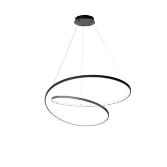 Luce-Ambiente-Design Black Aluminum LED Suspension Light 60W With CCT Switch 80 cm