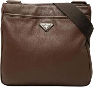 Prada Sac bandouli&egrave;re vintage doccasion - Femme - Pre-owned - Brun - Taille: ONE Size