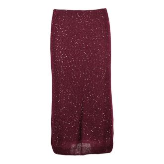 Nude Strick-Midirock - - Skirts - Damen - Rot - M