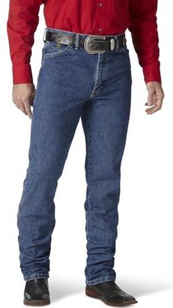 Wrangler Men s George Strait Cowboy Cut Slim Fit Jean, Dark Stone, 33x34