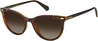 Polaroid Femme, Accessoires, Brun, Taille: 52 MM Lunettes de soleil oeil de chat