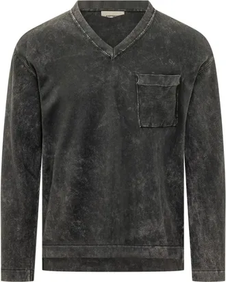 ATOMOFACTORY Atomofactory, Homme, Pulls, Noir, Taille: M Scollo V