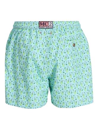 MC2 Saint Barth Badeshorts mit grafischem Print - Blau
