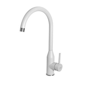 Elleci Adige. Tipo Di Beccuccio: Standard, Colore Del Prodotto: Bianco, Materiale Del Rubinetto: Granitek. Altezza Sopra La Superficie Di Fissaggio (max): 40
