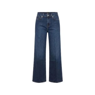 7 For All Mankind Lotta Tailorless Wide Leg Jeans - - Jeans - Damen - Blau - W32