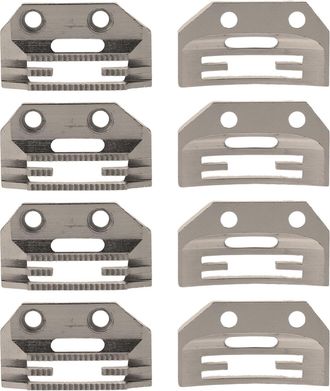 Angoily 8 St&uuml;ck N&auml;hmaschinen Transporteur mit Metall Zuf&uuml;hrz&auml;hnen und Nadelplatte Universelle Legierungsz&auml;hne f&uuml;r Regenschirm und Textilmaschinen Ger&auml;uschredu