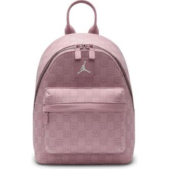 Nike Jordan Monogram Mini Rucksack - - Sport - Damen - Rosa - ONE SIZE