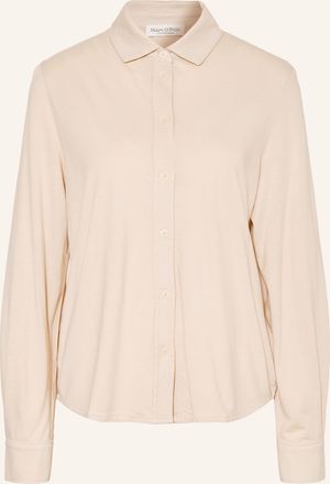 Marc O'Polo Marc Opolo Hemdbluse Aus Jersey beige