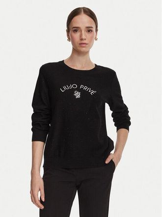 Liu Jo Pullover TF6037 MS049 Schwarz Regular Fit