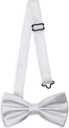 Ladeheid Elegante Herren Fliege - Hochwertig, Glänzend, Verstellbar, Perfekt für Hochzeit, Party, Büro. Ideal für Männer, Frauen, Teenager BMS (12cm x 6cm, Sil