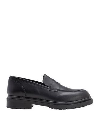 8 by YOOX LEATHER ROUND-TOE PENNY LOAFER
