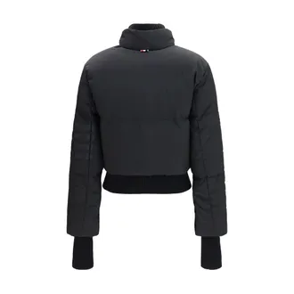 Thom Browne Cropped Padded Down Jacket - Black