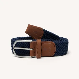 Faguo Ceinture tress&eacute;e bleu et dor&eacute;