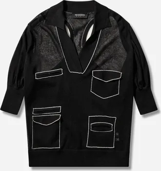 Kiko Kostadinov Women s Kreiner Knit Polo Black