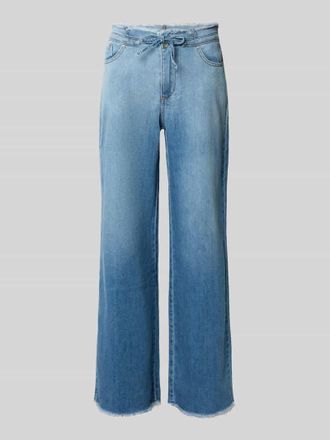 Buena Vista Barrel Fit Jeans mit Fransen und Schn&uuml;rung