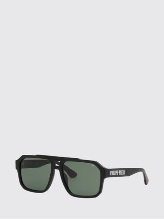 Philipp Plein Lunettes de soleil masque carr&eacute;es en ac&eacute;tate avec double pont