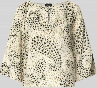s.Oliver Black Label Relaxed Fit Kurzarmbluse aus reiner Viskose