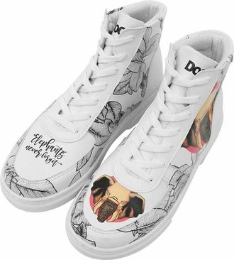 Dogo Ace Boots - Elephants Never Forget - Vegane Damen Boots Frauen Stiefelette -Bunte und Comfort Stiefel