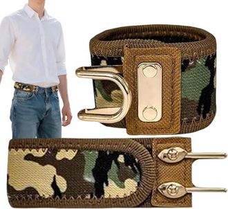 Generico Ceinture sans boucle pour homme et femme | Sangle &eacute;lastique invisible pour taille - 2 ceintures &eacute;lastiques de taille pour travail | Pour adultes femme