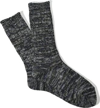 Anonymous Ism chaussettes 5Color Mix Crew - Noir