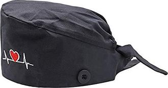 Generic Chapeau de travail imprim&eacute; tendance d&eacute;contract&eacute; unisexe pour homme, Noir, Taille unique