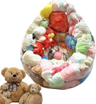 Generico Bezug f&uuml;r Sitzsack, transparent, f&uuml;r Sitzsack mit Pl&uuml;schtieren, bequemer Sitz-Organizer f&uuml;r Kinderzimmer, Jugendliche, Kinder