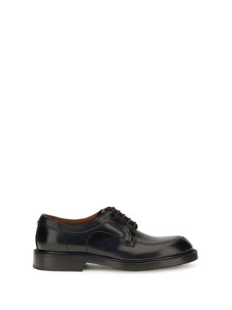 Dolce & Gabbana Calfskin Leather Derby Loafer - Black