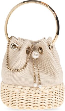 Jimmy Choo London Femme, Sacs, Beige, Taille: ONE Size Bon Bon Bucket Bag