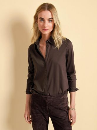 Fadenmeister Berlin Jersey-Bluse Fadenmeister Berlin braun