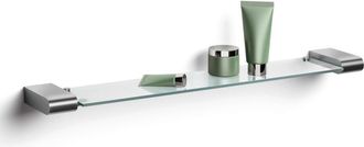 Zack 40418 ATORE Badablage, Edelstahl matt, Glas