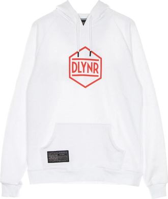 Dolly Noire Wei&szlig;e Logo Kapuzenpullover Stilvoll Bequem - - Sweatshirts & Hoodies - Herren - Wei&szlig; - XS
