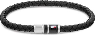 Tommy Hilfiger Jewelry Geflochtenes Lederarmband f&uuml;r Herren - Erh&auml;ltlich aus Schwarz, Blau und Braun
