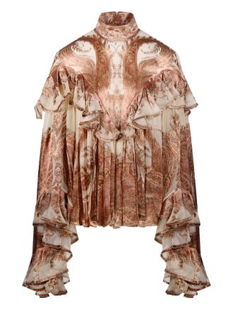 Zimmermann blouse Hypnotic - Tons neutres