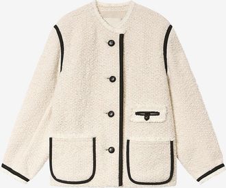 Isabel Marant Manteau Maylin - Femme - &Eacute;cru - Taille 34 - Isabel Marant