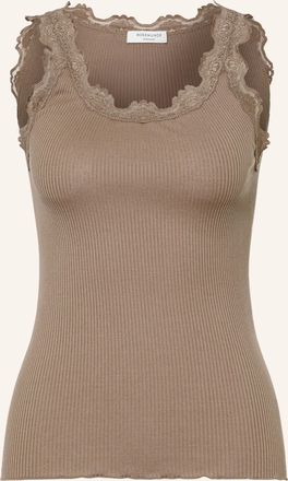 Rosemunde Top Babette Mit Seide Und Spitze braun