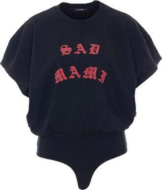 Willy Chavarria Pull Col Rond - Noir