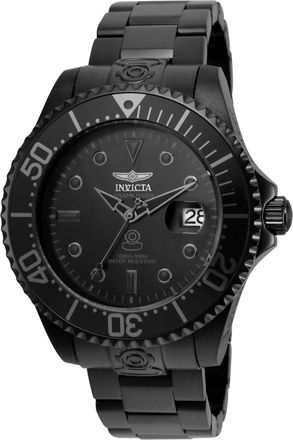 Invicta Pro Diver 21869 Herrenuhr - Automatikwerk - Edelstahl mit schwarzem Zifferblatt - 47 mm