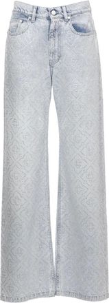 Casablanca Femme, Jeans, Bleu, Taille: W24 Wide Jeans