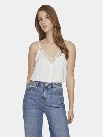 Vila Top Cava 14084535 Wei&szlig; Regular Fit