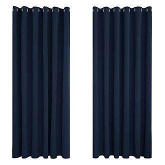 Deconovo Rideau Occultant Thermiques Anti Froid, Double Rideau Isolant Anti-Bruit, &Eacute;conomie d&Eacute;nergie, Id&eacute;al pour Chambre et Salon, 229X274 CM (Largeur X Hauteu