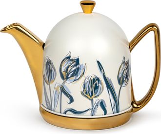 Bredemeijer Teekanne Jubil&auml;um Cosy Manto 1,0L Gold/Tulpe - Limited Edition