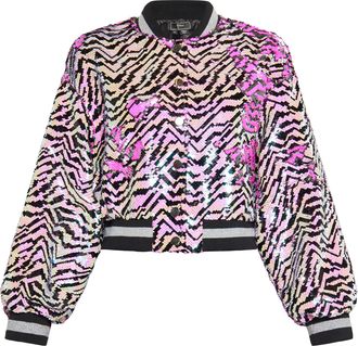 Faina Jacke Damen Hellpink Multicolor