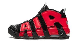 Nike Nike Air More Uptempo 96 Chaussures de course pour homme, Noir/rouge universitaire/bleu marine/blanc, 7 UK (8 US)