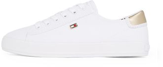 Tommy Hilfiger Damen Vulcanized Sneaker Canvas Lace Up Elegant, Wei&szlig; (White), 37
