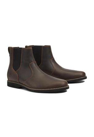 Timberland Bottes Woodhull Chelsea Basic pour homme, Marron fonc&eacute;, 41 EU