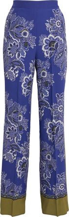 Etro Bandana-Print Straight-leg Silk Trousers Size L