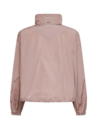 Herno Womens Taffeta Jacket Powder Pink Polyester Bomber