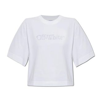 Off-white Loose-fit cropped t-shirt - - Tops - Damen - Wei&szlig; - M