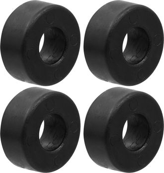 Angoily Alipis 4 St&uuml;ck Teiliges Gummi fu&szlig;polster f&uuml;r Fitnessger&auml;te rutschfeste Schwingungsd&auml;mpfer Sto&szlig;feste Gummidichtungen Strapazierf&auml;hig und Bodenschonend 